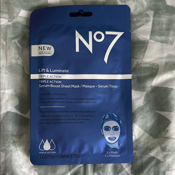 No 7 | Skincare | No7 Lift Luminate Serum Boost Sheet Mask 4 Pack New ...